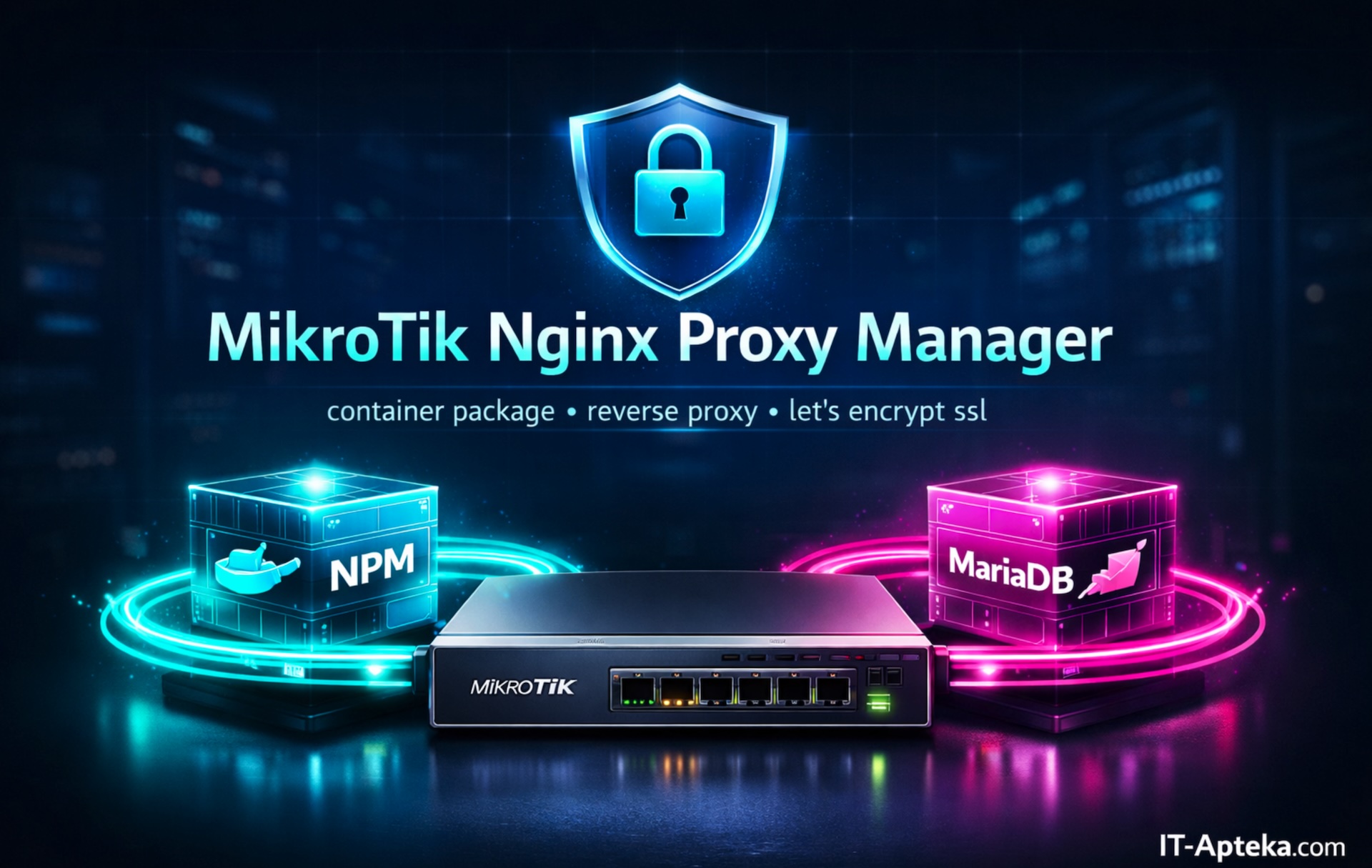 MikroTik Nginx Proxy Manager: установка container, SSL и reverse proxy ...